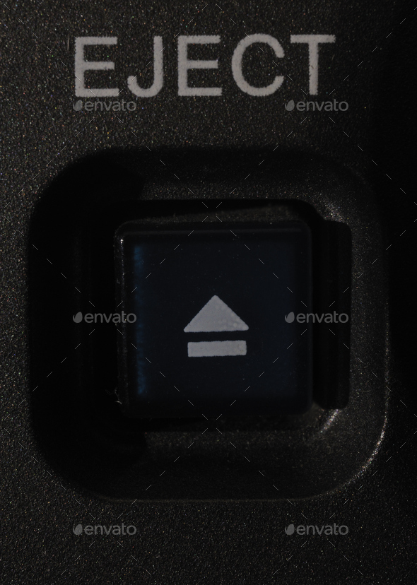 Macro shot of the "Eject" button Stock Photo by Grey_Coast_Media ...