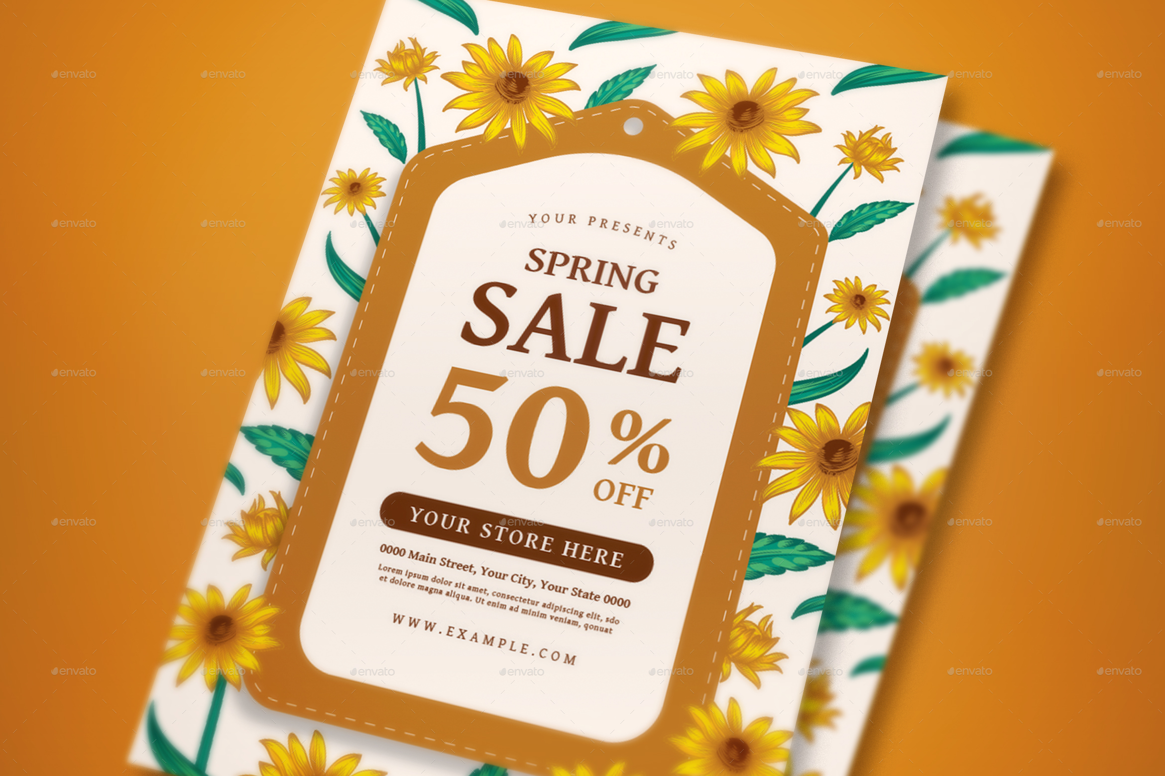 Spring Sale Flyer Set, Print Templates | GraphicRiver