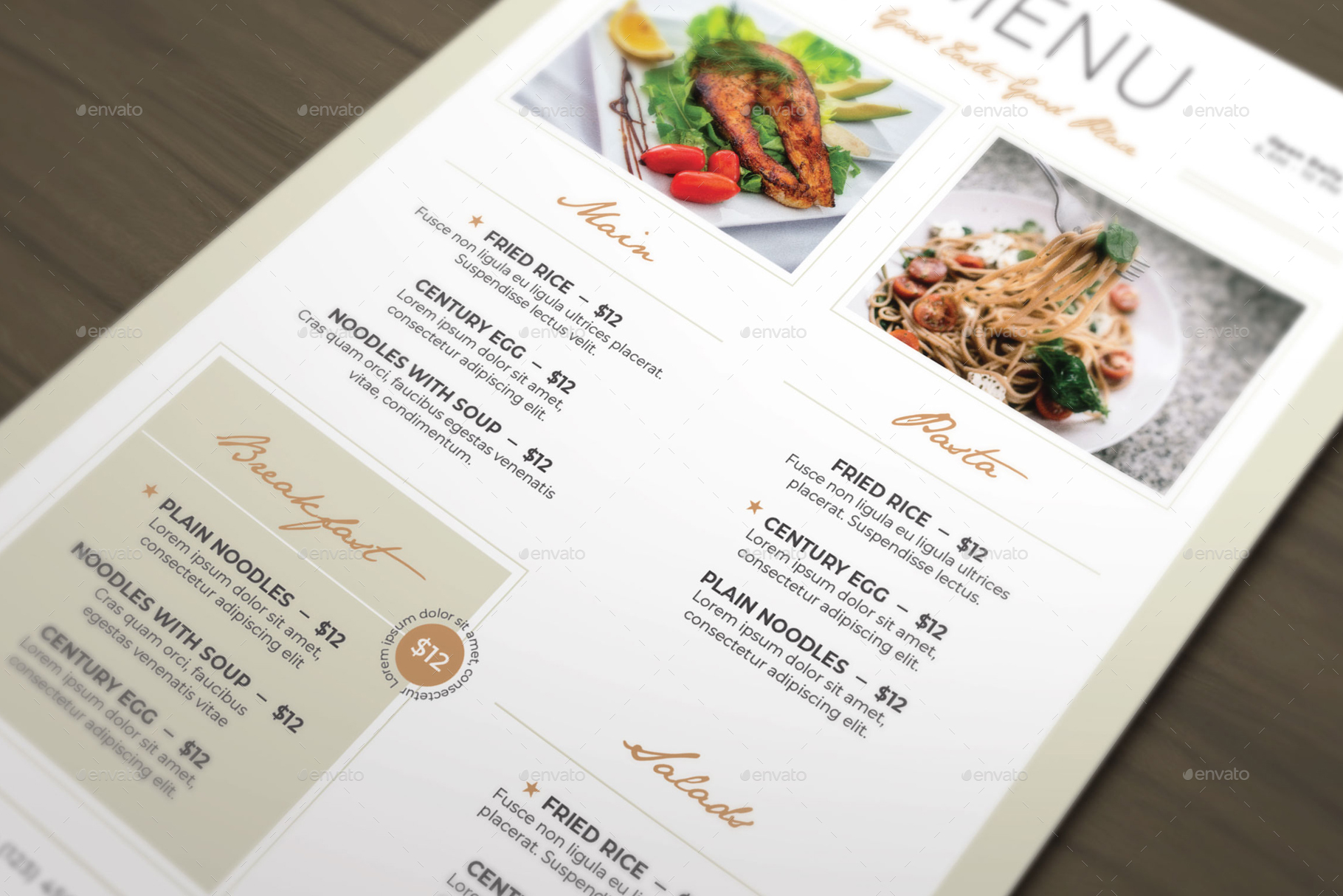 Good Taste Menu Template, Print Templates | GraphicRiver