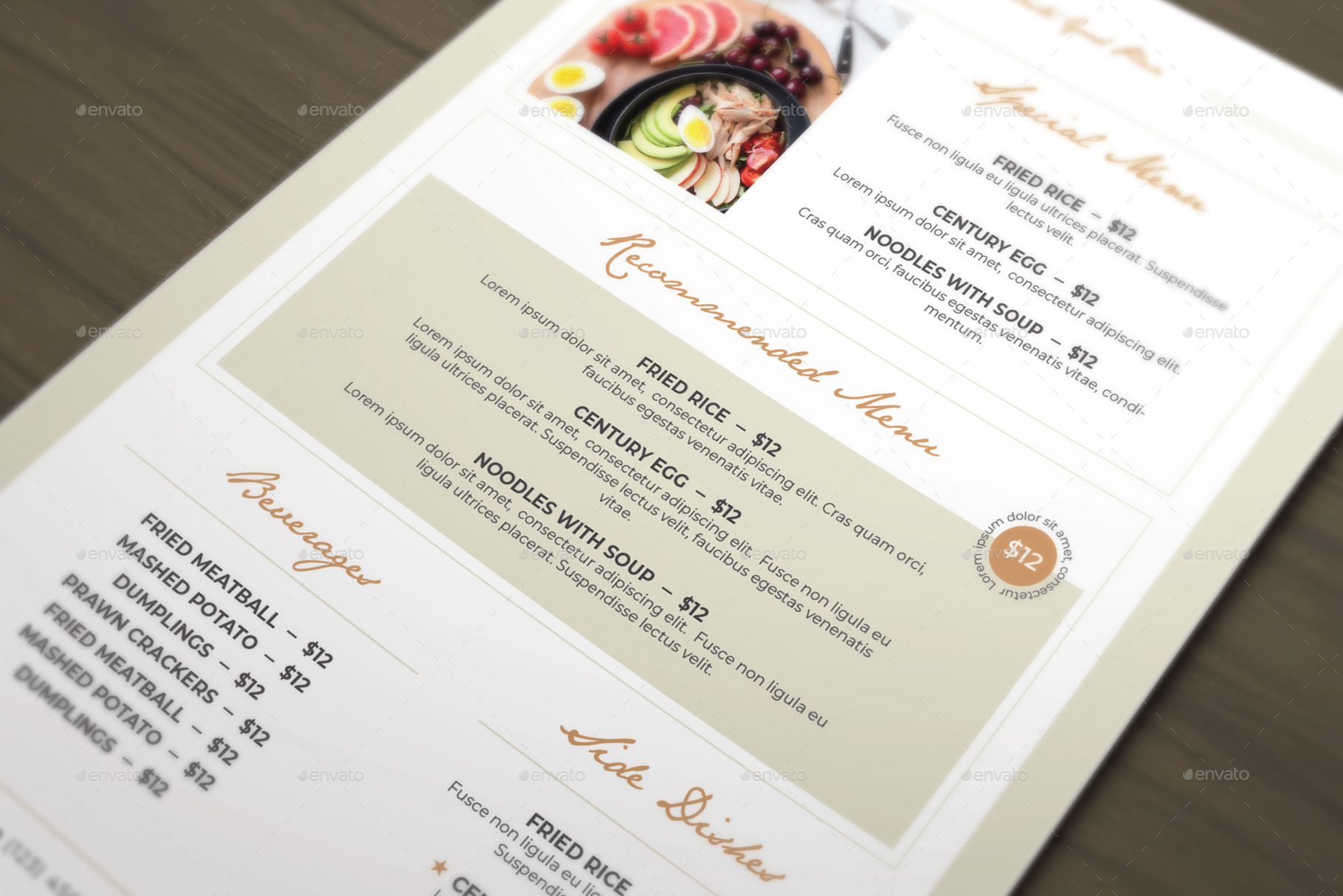 Good Taste Menu Template, Print Templates | GraphicRiver