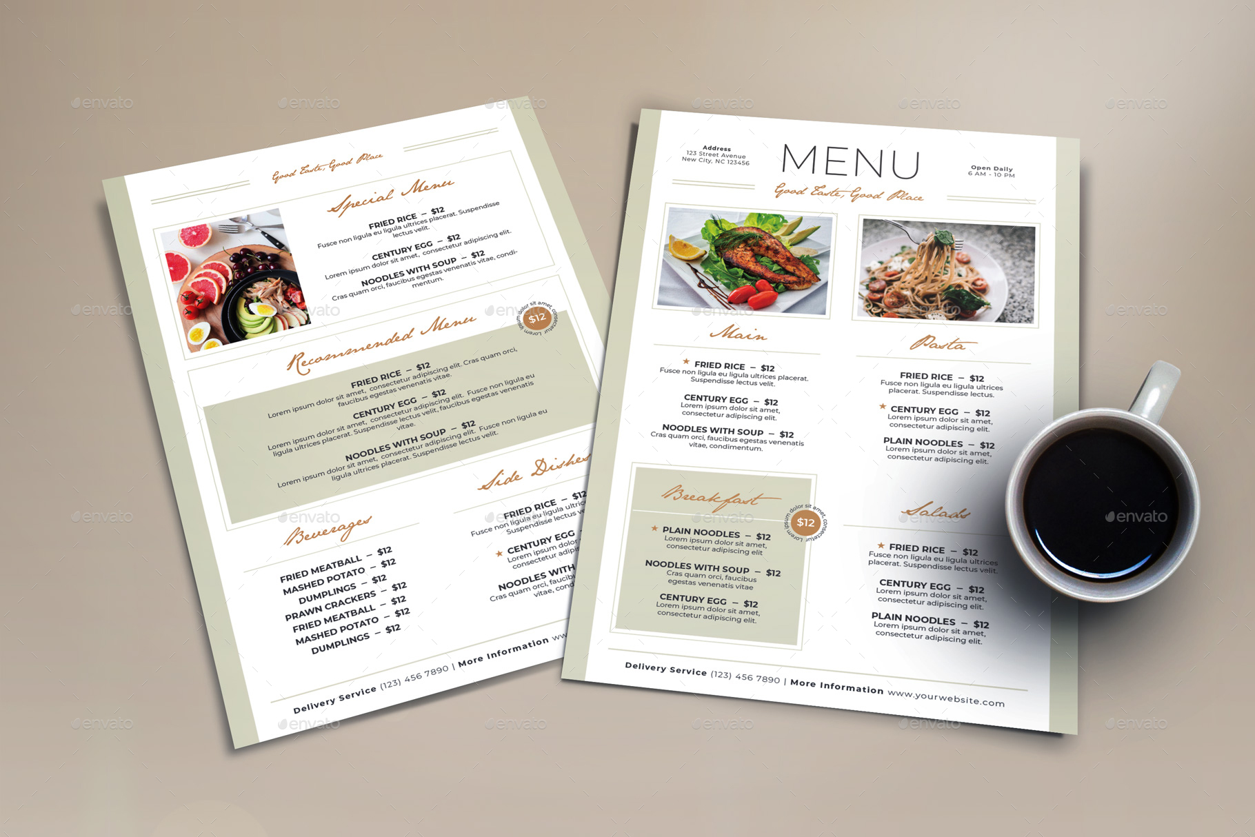 Good Taste Menu Template, Print Templates | GraphicRiver