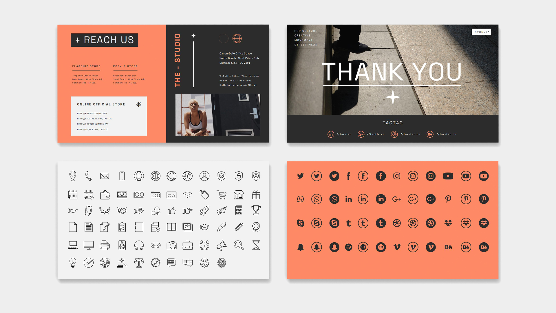 TACTAC - Brand Activation Presentation PPT Template, Presentation Templates