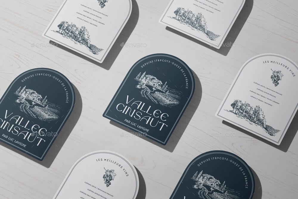 Rounded Corners Stickers / Cards Mock-Ups Vol.2, Graphics | GraphicRiver