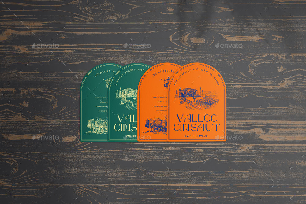 Rounded Corners Stickers / Cards Mock-Ups Vol.2, Graphics | GraphicRiver