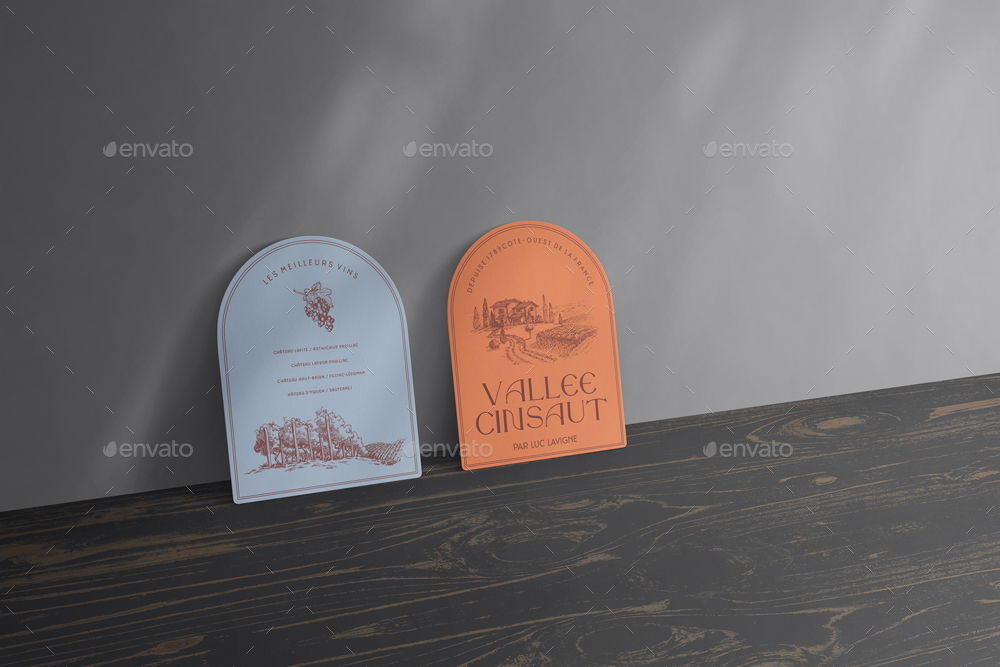 Rounded Corners Stickers / Cards Mock-Ups Vol.2, Graphics | GraphicRiver