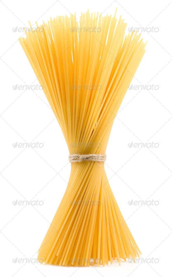 bunch of spaghetti isolated on white Stock Photo by seregam | PhotoDune