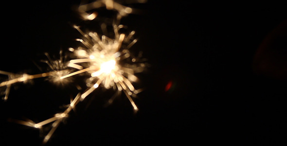 Blurry Fire Sparkler II, Stock Footage | VideoHive