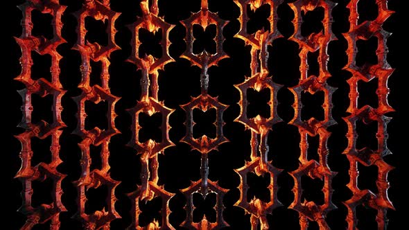 Spiky Metal Chain VJ Loop, Motion Graphics | VideoHive