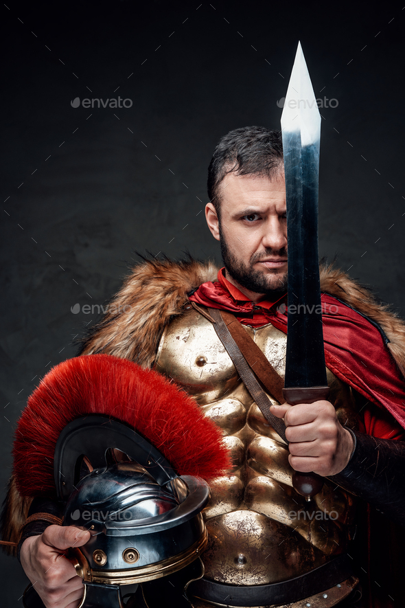 Ancient Roman Warrior Face