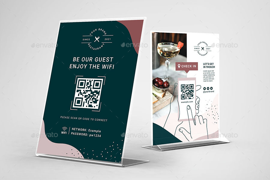 QR Code Flyer Template Pack Vol.6, Print Templates | GraphicRiver