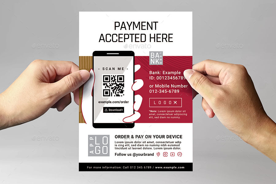 QR Code Flyer Template Pack Vol.7, Print Templates | GraphicRiver