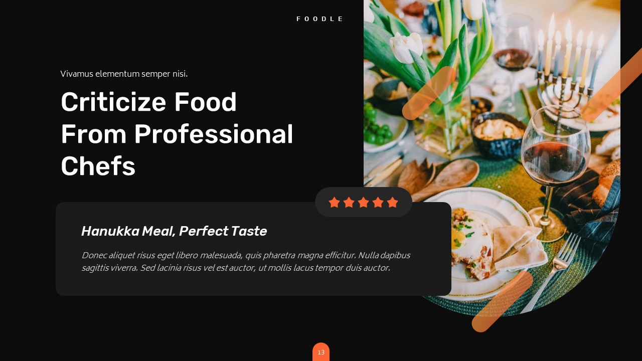 Foodle Food Review PowerPoint Template, Presentation Templates ...