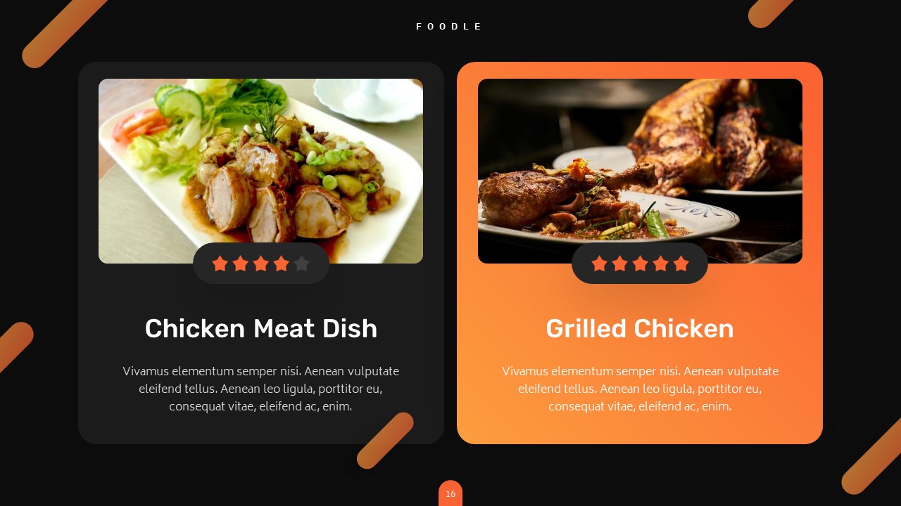 Foodle Food Review PowerPoint Template, Presentation Templates ...