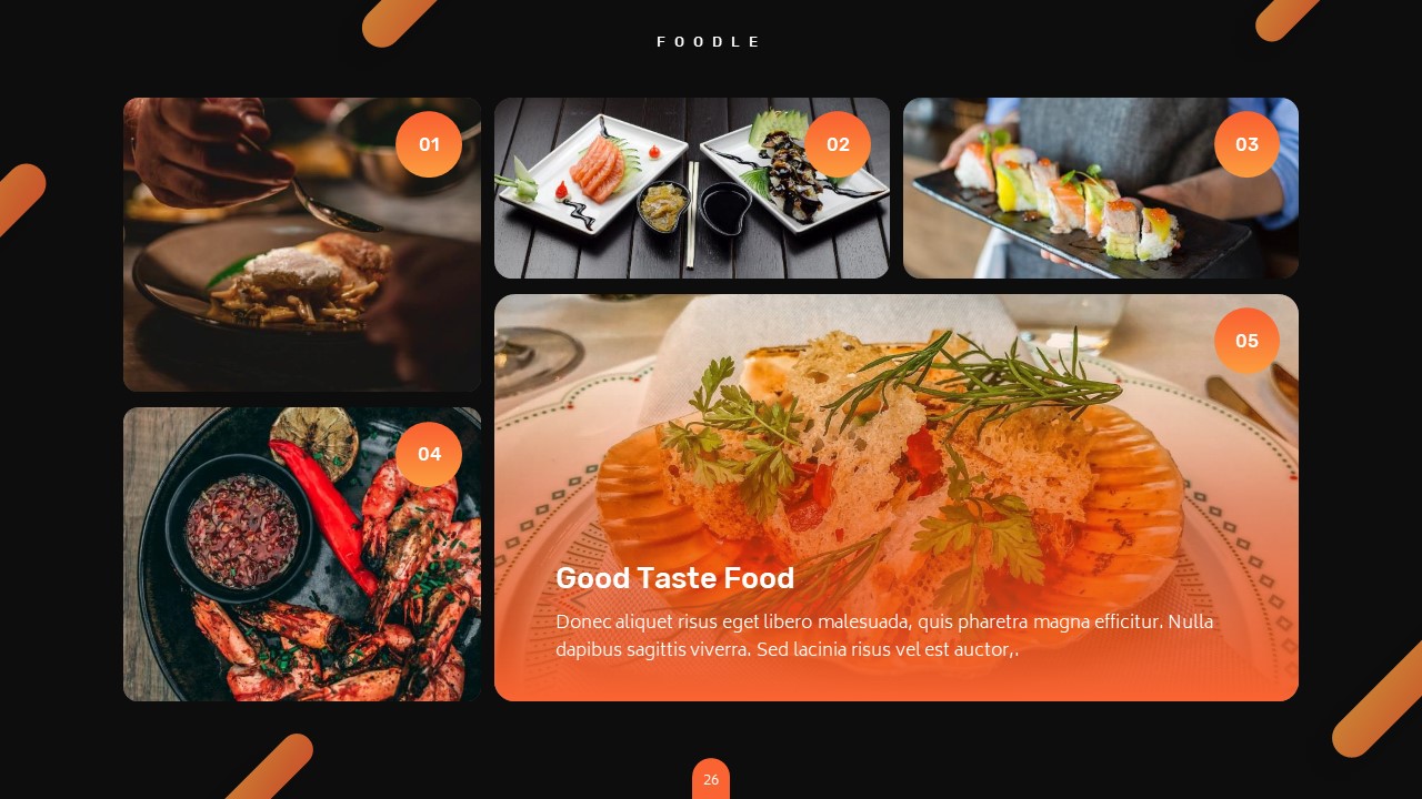 Foodle Food Review PowerPoint Template, Presentation Templates ...
