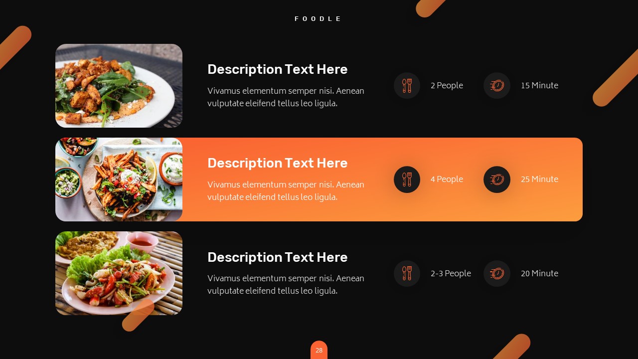 Foodle Food Review PowerPoint Template, Presentation Templates ...