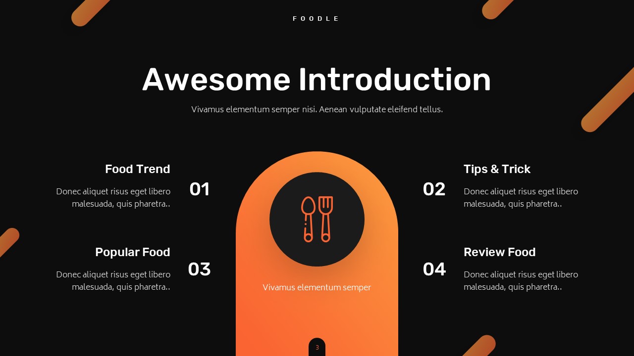 Foodle Food Review PowerPoint Template, Presentation Templates ...