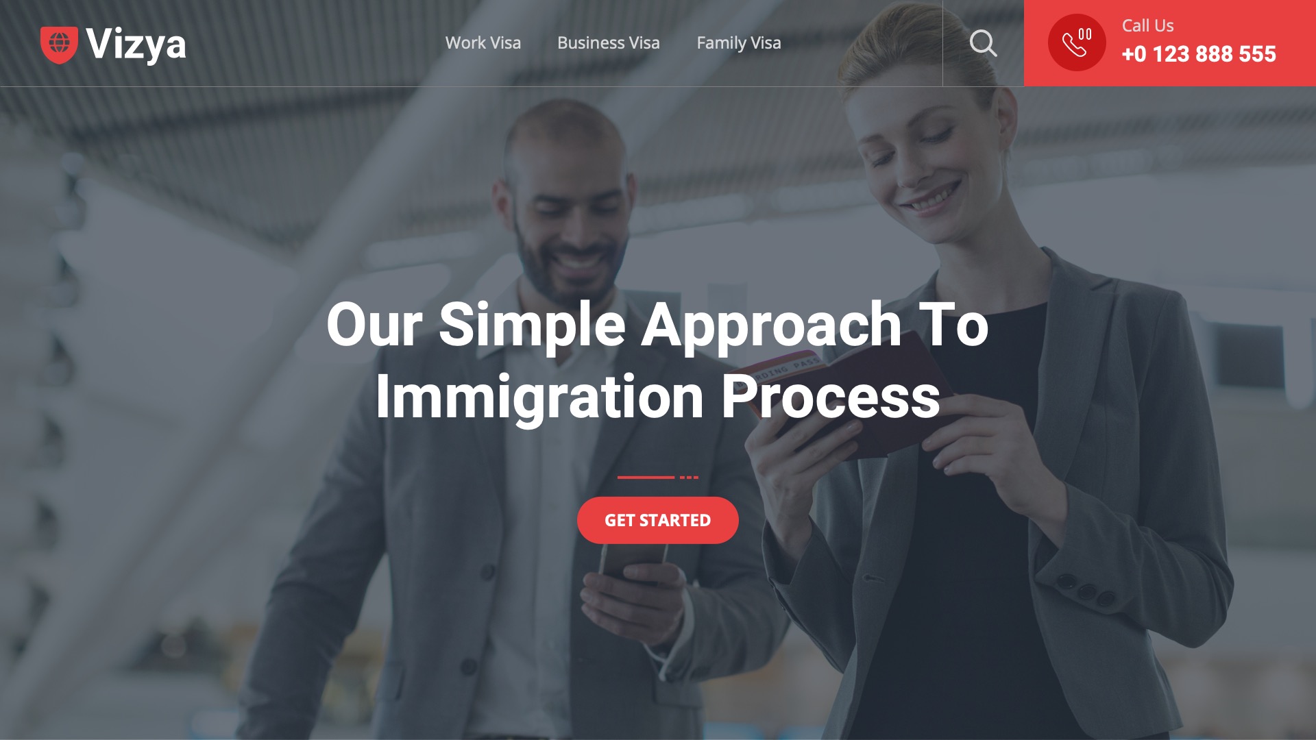 Vizya - Immigration & Visa Consulting Powerpoint Template, Presentation ...