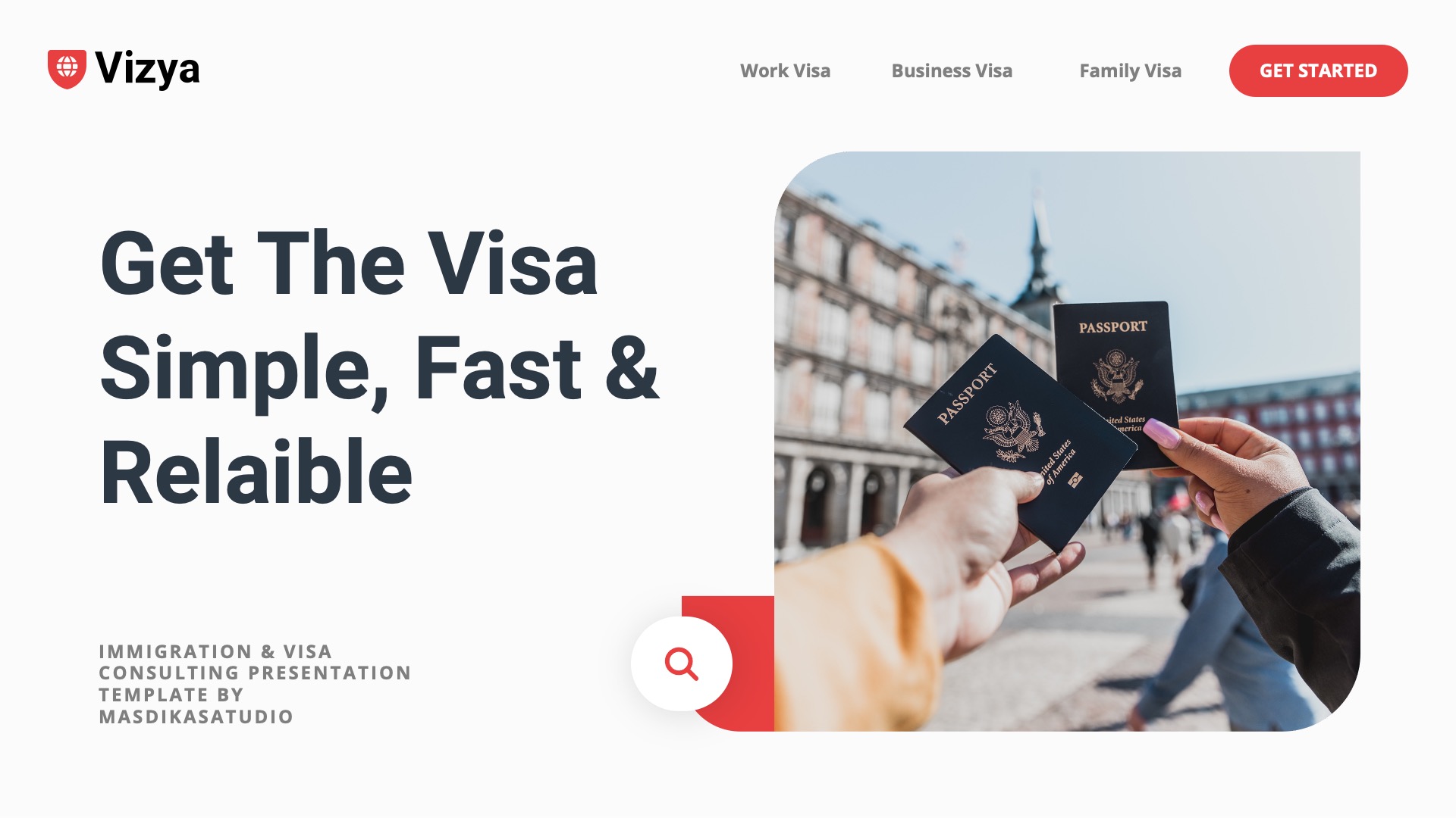 Vizya - Immigration & Visa Consulting Powerpoint Template, Presentation ...