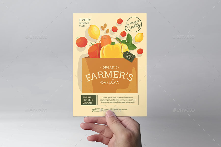 Farmer Market Flyer Template Vol.1, Print Templates | GraphicRiver