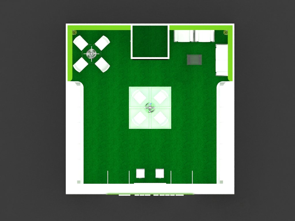 Exhibition Booth 3D Model - 8x8 mtr by piyushp78 | 3DOcean