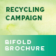 Recycling Campaign Bifold Brochure, Print Templates | GraphicRiver