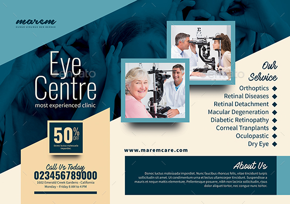 Eye Clinic Flyer Template, Print Templates | GraphicRiver