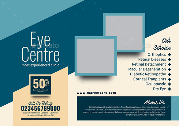 Eye Clinic Flyer Template, Print Templates | GraphicRiver