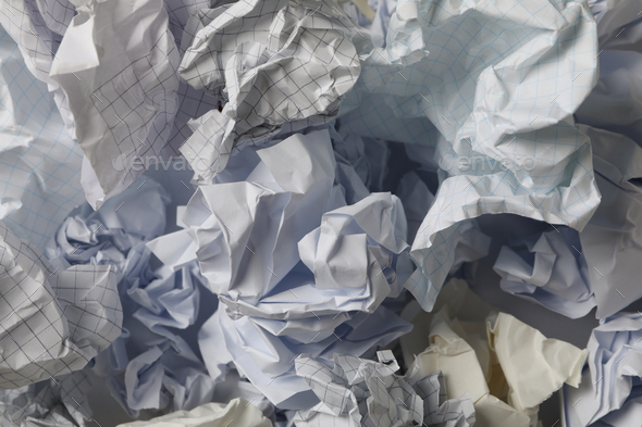 Paper balls texture background, close up backdrop Stock Photo by ...