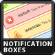 Clean Notification Boxes, Web Elements | GraphicRiver