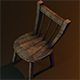 A wooden chair with scuffs and abrasions by 3D_Kod | 3DOcean