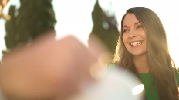 Closeup Woman Adoring Her Husband, Stock Footage | VideoHive