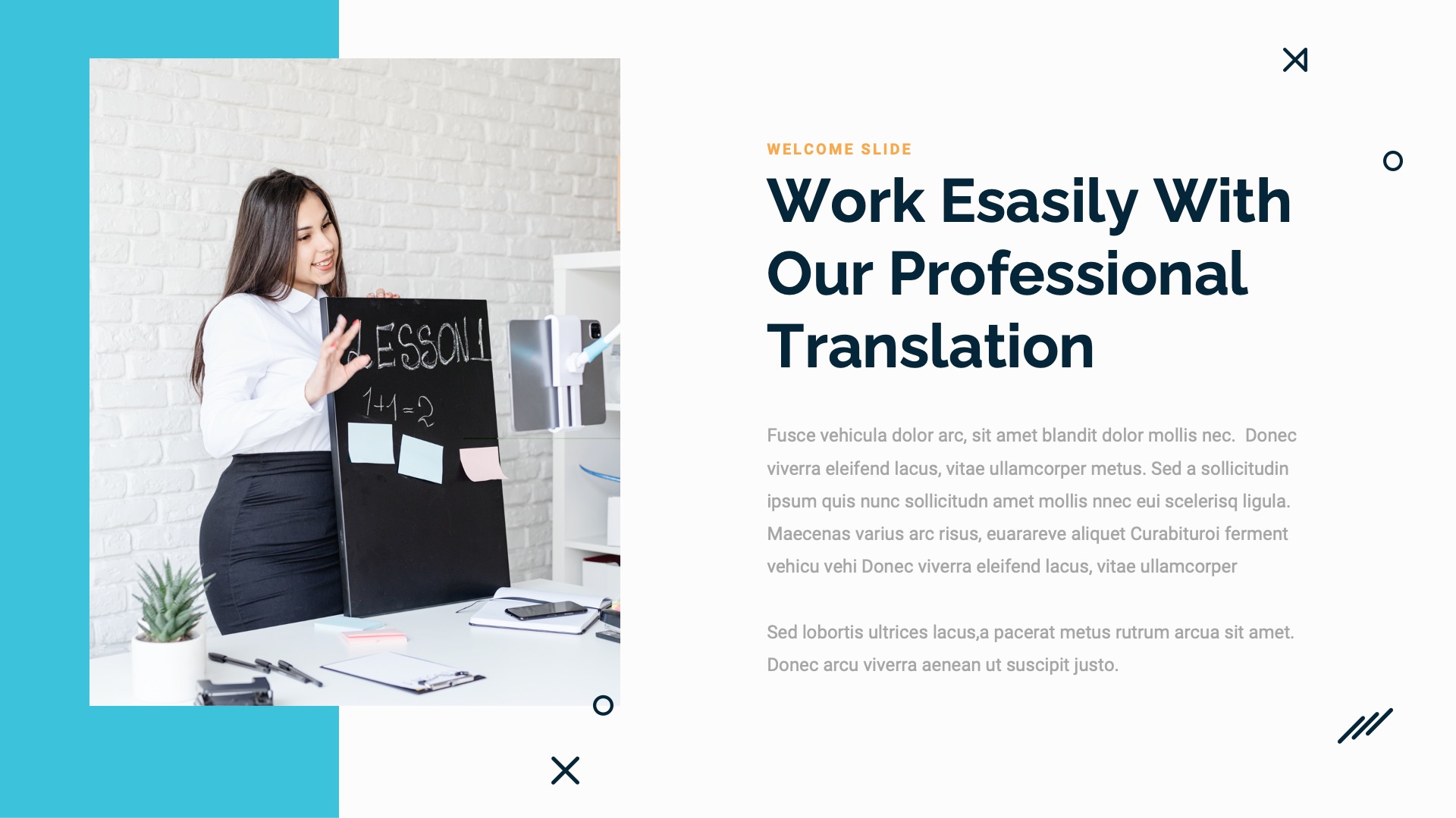 LINGU - Translation Service & Language Course Powerpoint Template ...