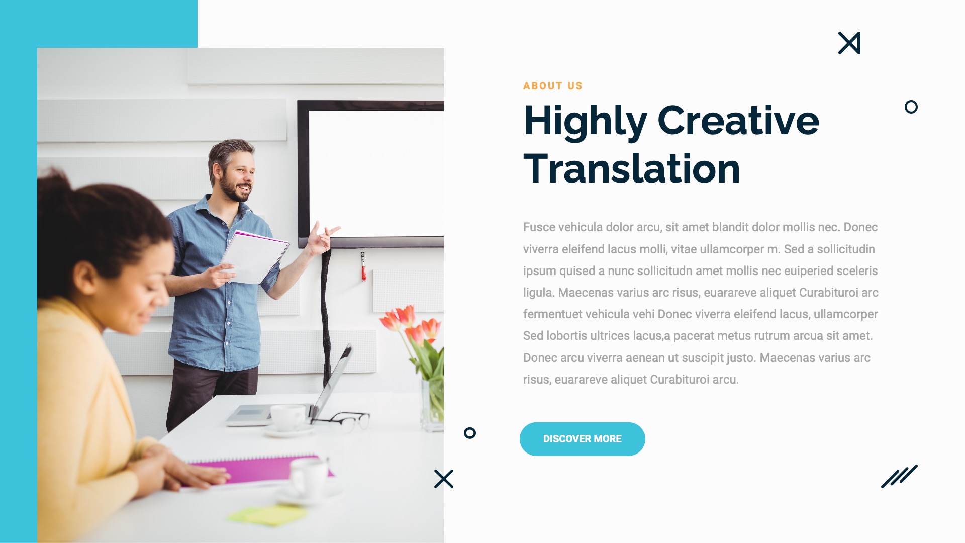 LINGU - Translation Service & Language Course Powerpoint Template ...