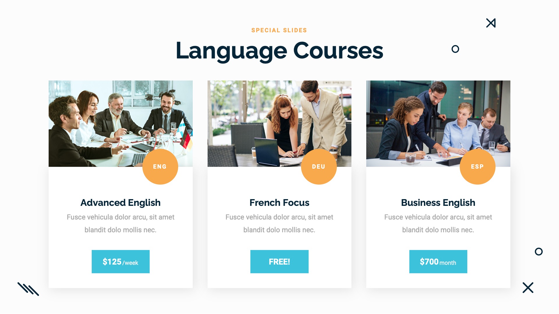 LINGU - Translation Service & Language Course Google Slides Template ...