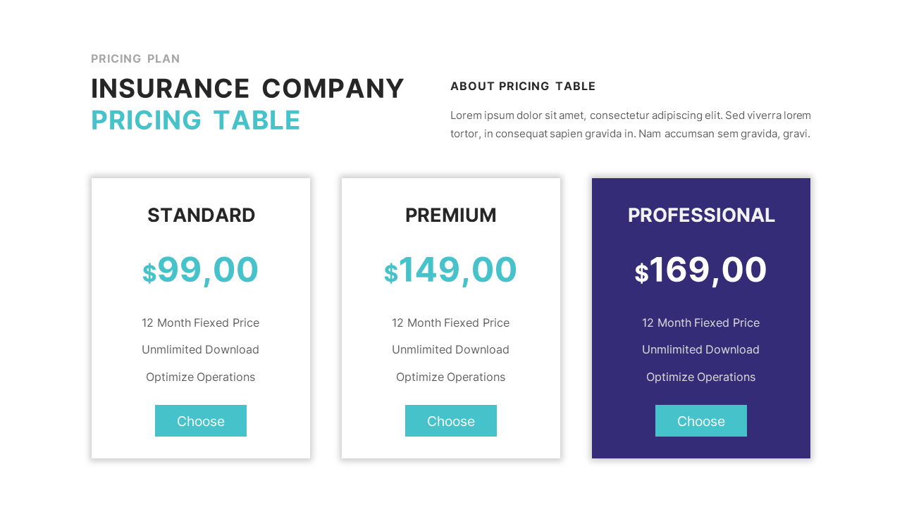 Insurance - Business Presentation Keynote Template, Presentation Templates