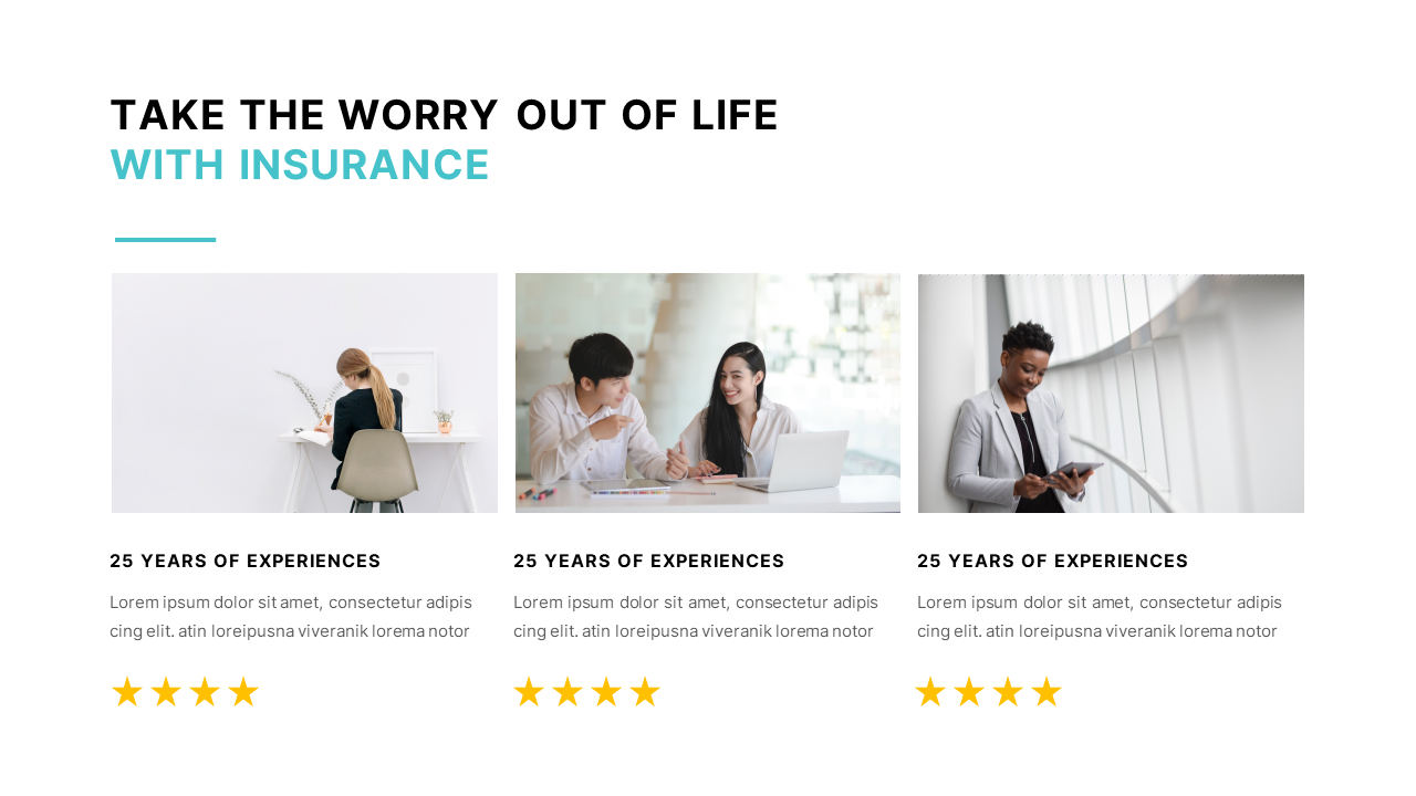 Insurance - Business Presentation Google Slides Template, Presentation ...