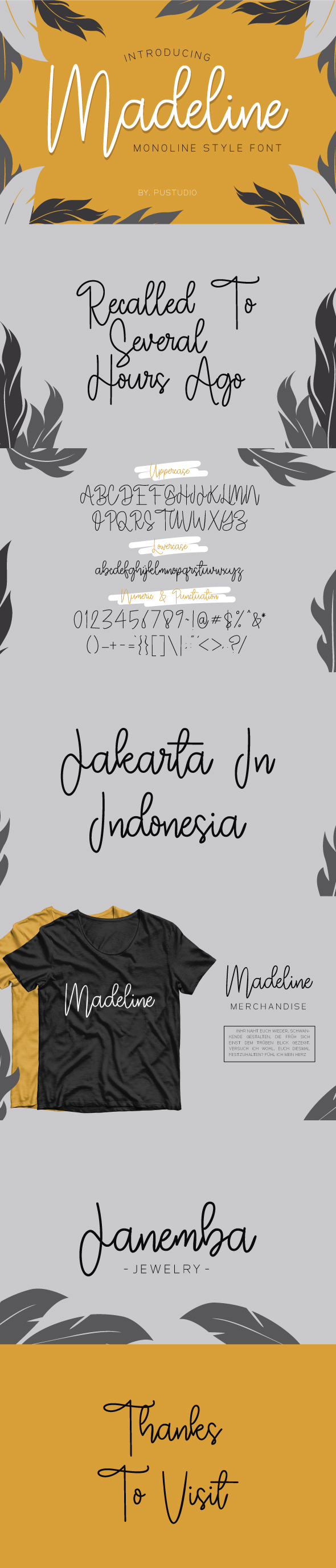 Madeline, Fonts | GraphicRiver