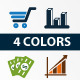 136 WEB ICONS IN 4 COLORS, Icons | GraphicRiver