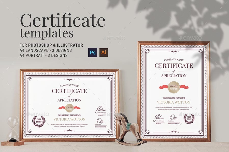 Classic Certificate Templates Vol.1, Print Templates | GraphicRiver