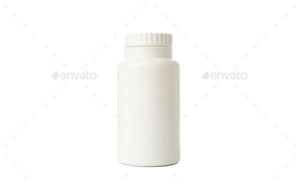 Blank bottle of talcum powder isolated on white background Stock Photo ...