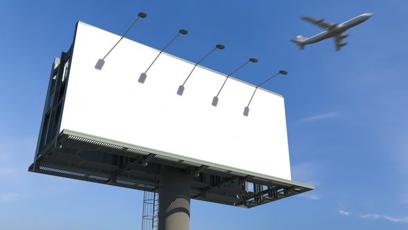 Billboard and Airplaine with Luma Mask, Motion Graphics | VideoHive