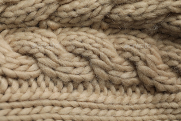 Knitted sweater on whole background, close up Stock Photo by AtlasComposer