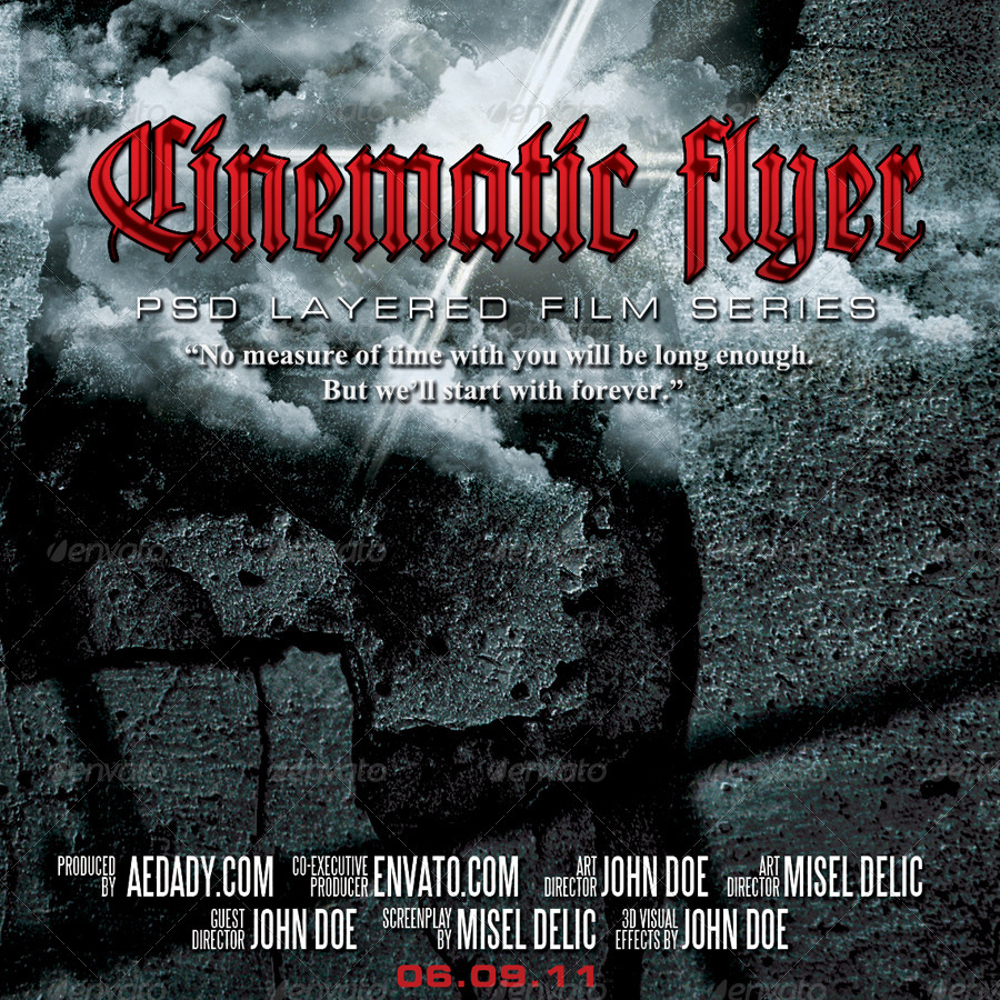 Cinematic flyer, Print Templates | GraphicRiver