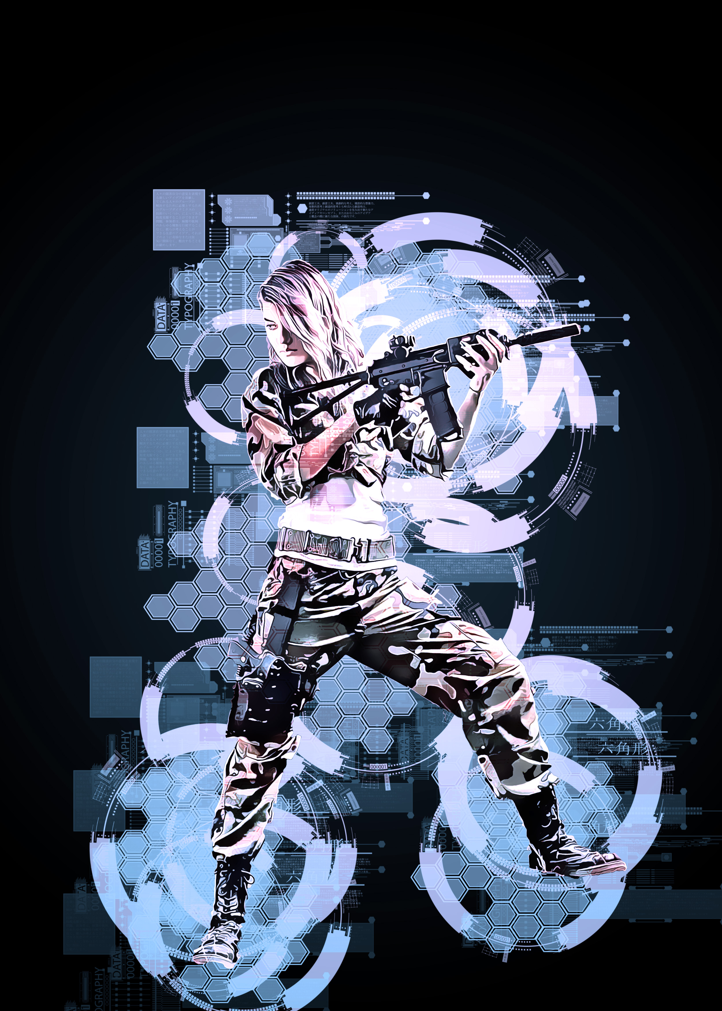 Techno Effect Photoshop Action, Add-ons | GraphicRiver