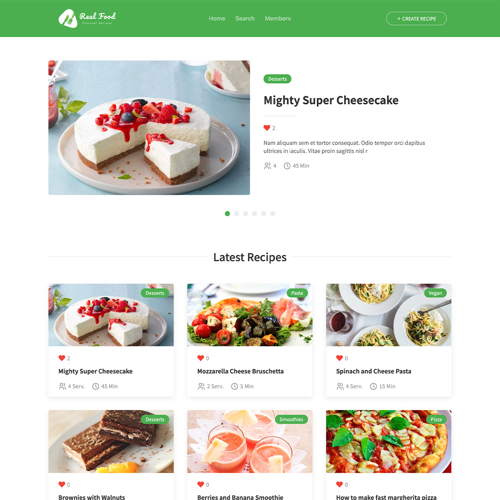 RealFood | The Ultimate PHP Recipes & Community Food + RTL Support by ...