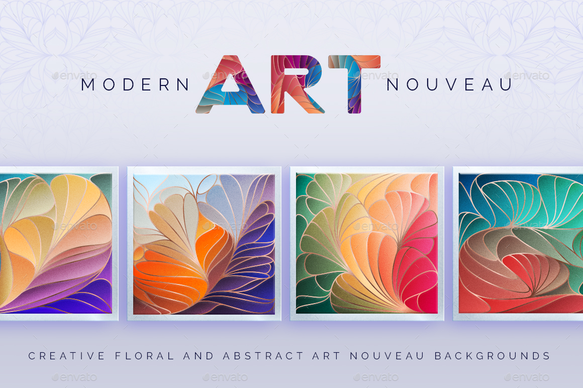 Modern Art Nouveau, Graphics | GraphicRiver