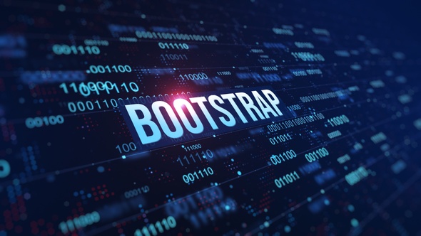 Bootstrap Digital Binary Code Background, Motion Graphics | VideoHive
