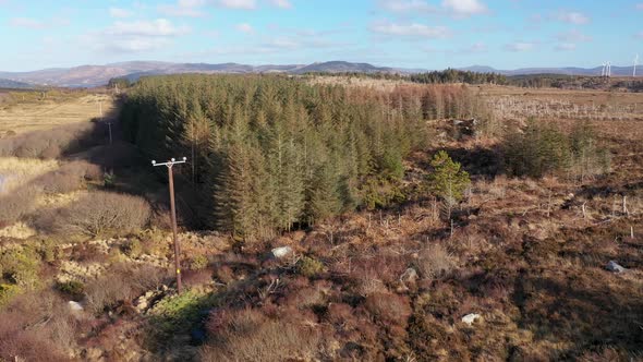 Flying Above Peat Bog in County Donegal Ireland, Stock Footage | VideoHive
