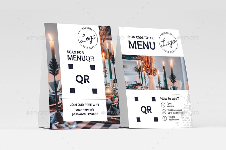 QR Code Flyer for Restaurant Vol.3, Print Templates | GraphicRiver