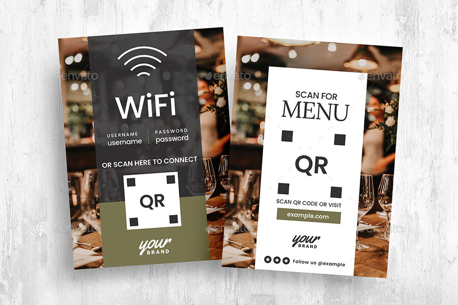 QR Code / Check In Flyer Vol.2, Print Templates | GraphicRiver